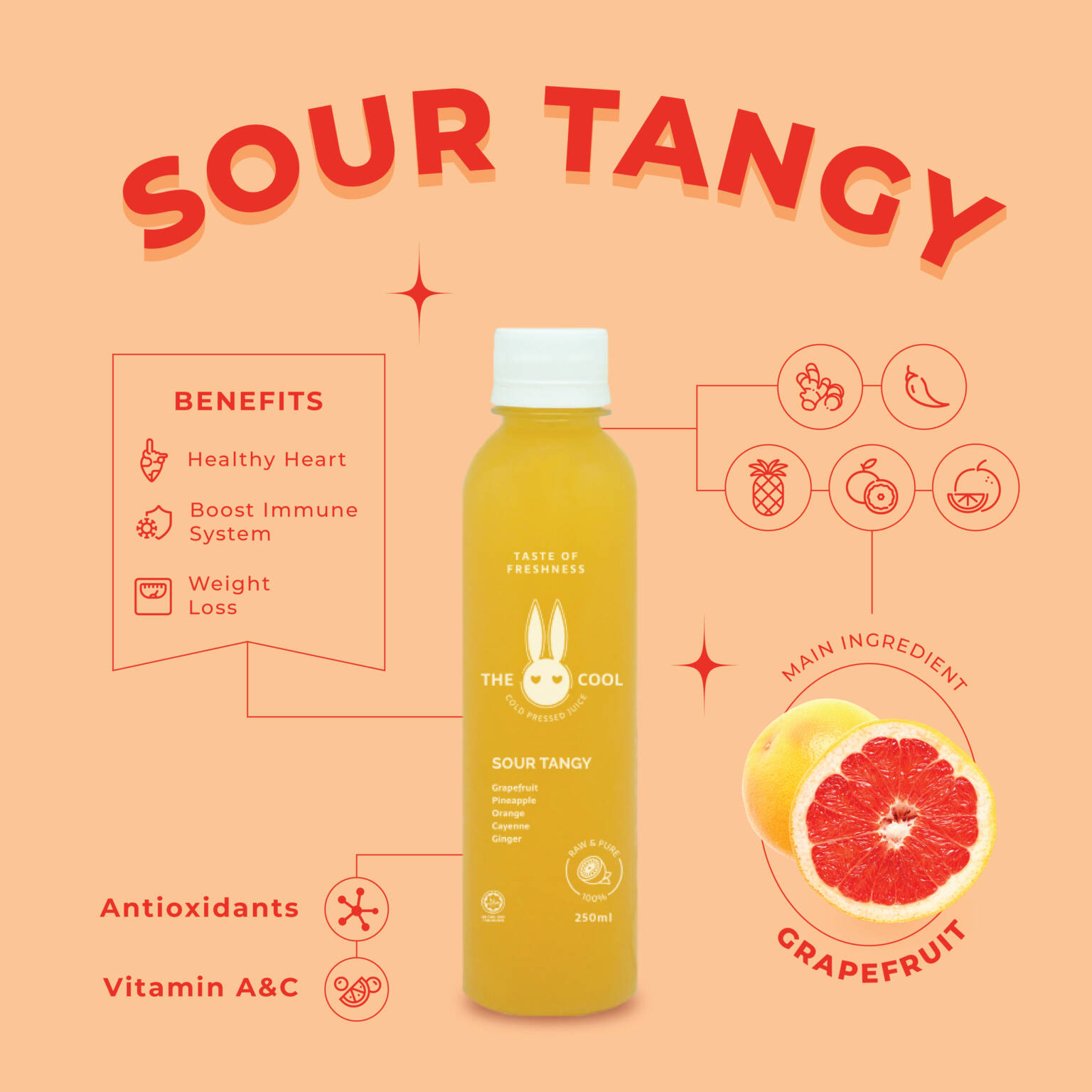 Sour Tangy - THE COOL JUICE